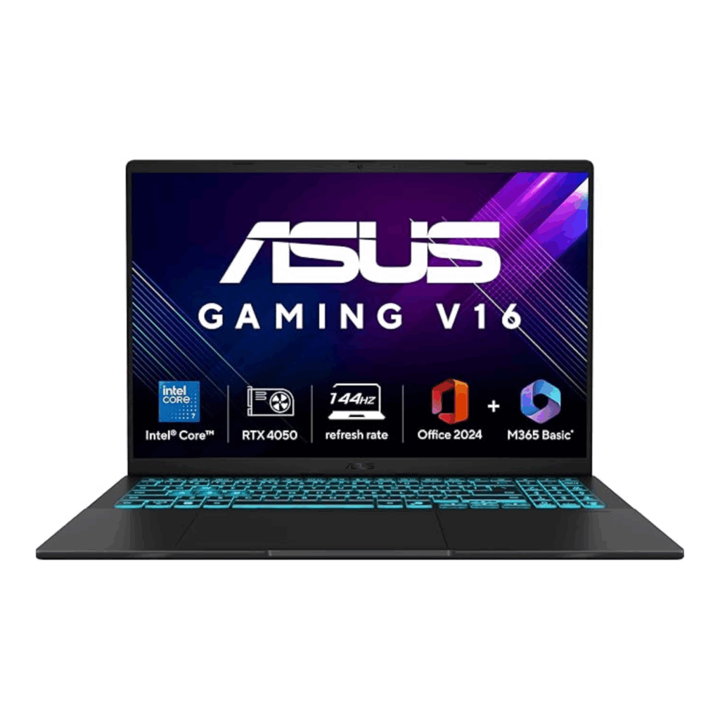ASUS Gaming V16 (2025) Laptop – Intel Core i7, NVIDIA RTX 4050, 16GB ...